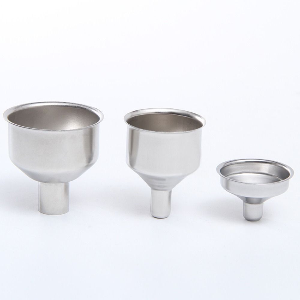 Versatile Use Small Mouth Stainless Steel Funnel Anti-Drip S/M/L Bar ...