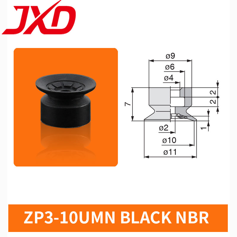 Jxd Smc Zp3 Series Zp3-04/06/08/10/13/16umn/ums Mini Vacuum Black Nbr ...