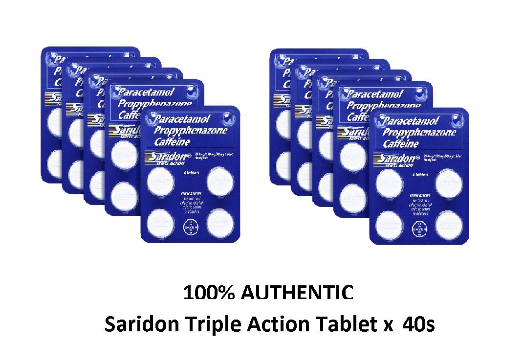 Saridon Triple Action Tablet x 40s | Lazada PH