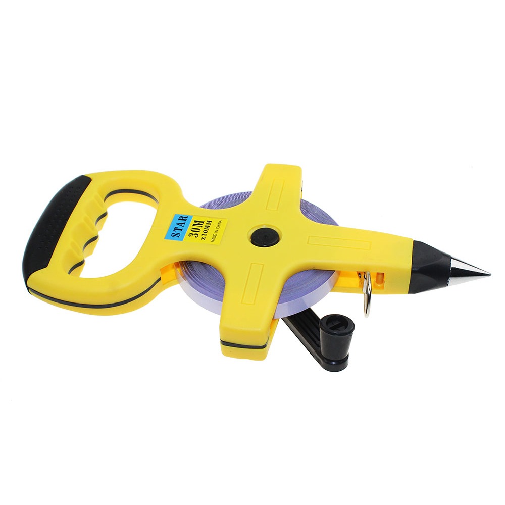 30M 50M 100M Retractable Metric Tape Open Reel Long Steel Tape Measure ...