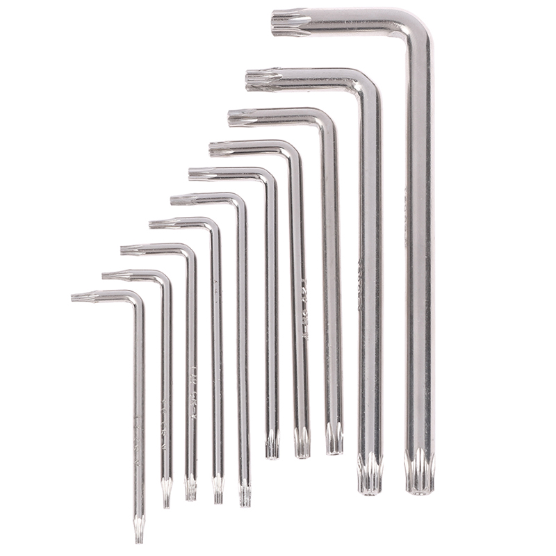 Tools T6 T7 T8 T9 T10 T15 T20 T25 T30 T40 Six Lobe Torx Head Tamper ...