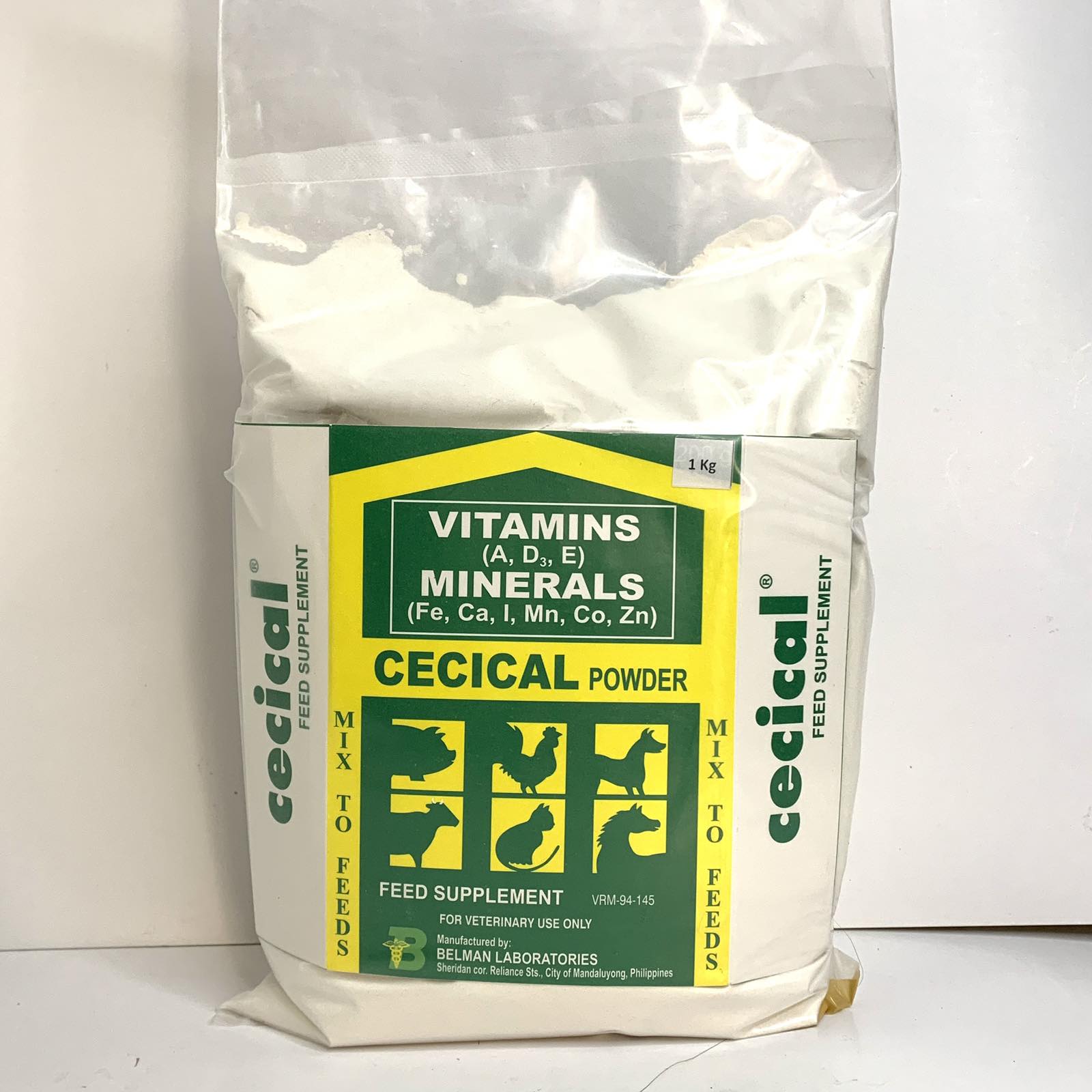 [FCR AGRIVET] 1kg Cecical Powder (Calcium) Feed Supplement (Vitamin ...