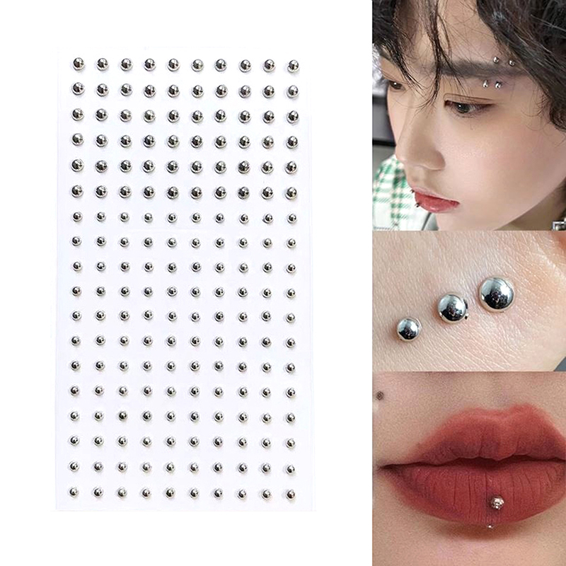 Diamond Sticker Fake Nose Stud Self Adhesive Rhinestones Non Piercing ...
