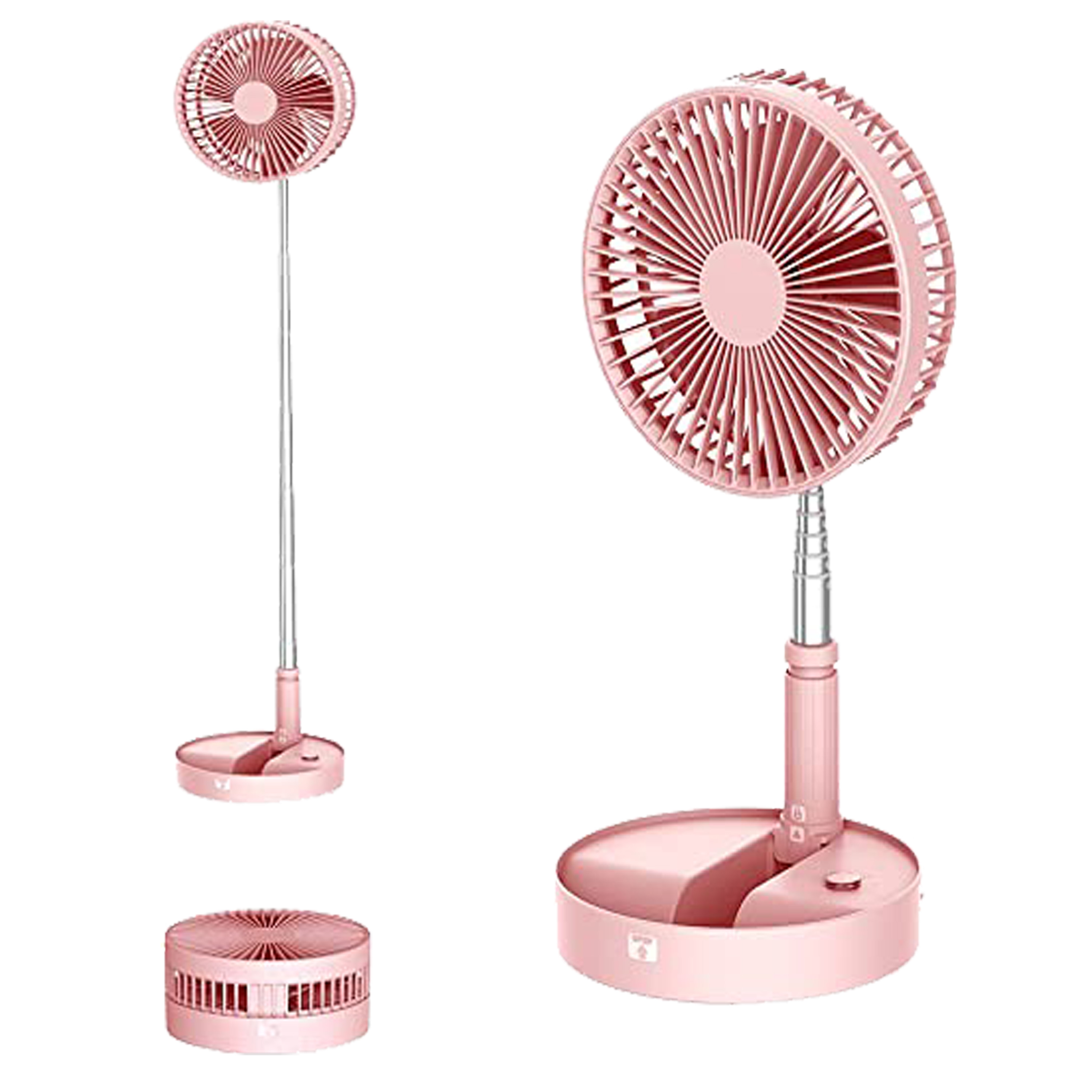 ( Ready Stock )USB Charging Fan Folding Stand Fan Portable Telescopic ...