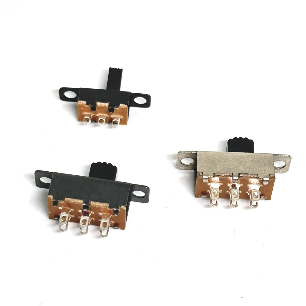1/30 Pcs 2 Position Dpdt 2p2t Panel Mount Vertical Slide Switch 6 Pin 0.3a 12v Dc Ss-22f25 Ss ...