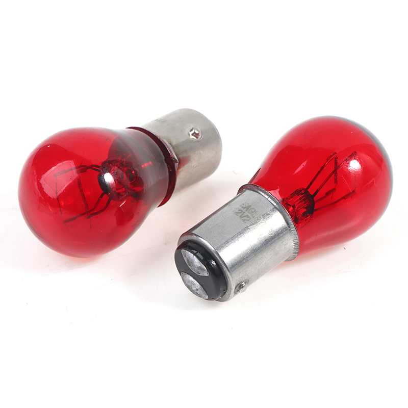 2Pcs BAW15D Red Brake Stop Tail Light Car Bulb 12V Turn Signals Warning ...