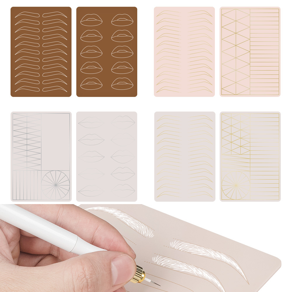 Tattoo Eyebrow Lips Practice Skin, Double-sided Thickened Microblading ...