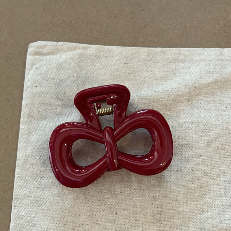 French Red Collection! Large Grip Letters Gold Label Back Head Updo ...