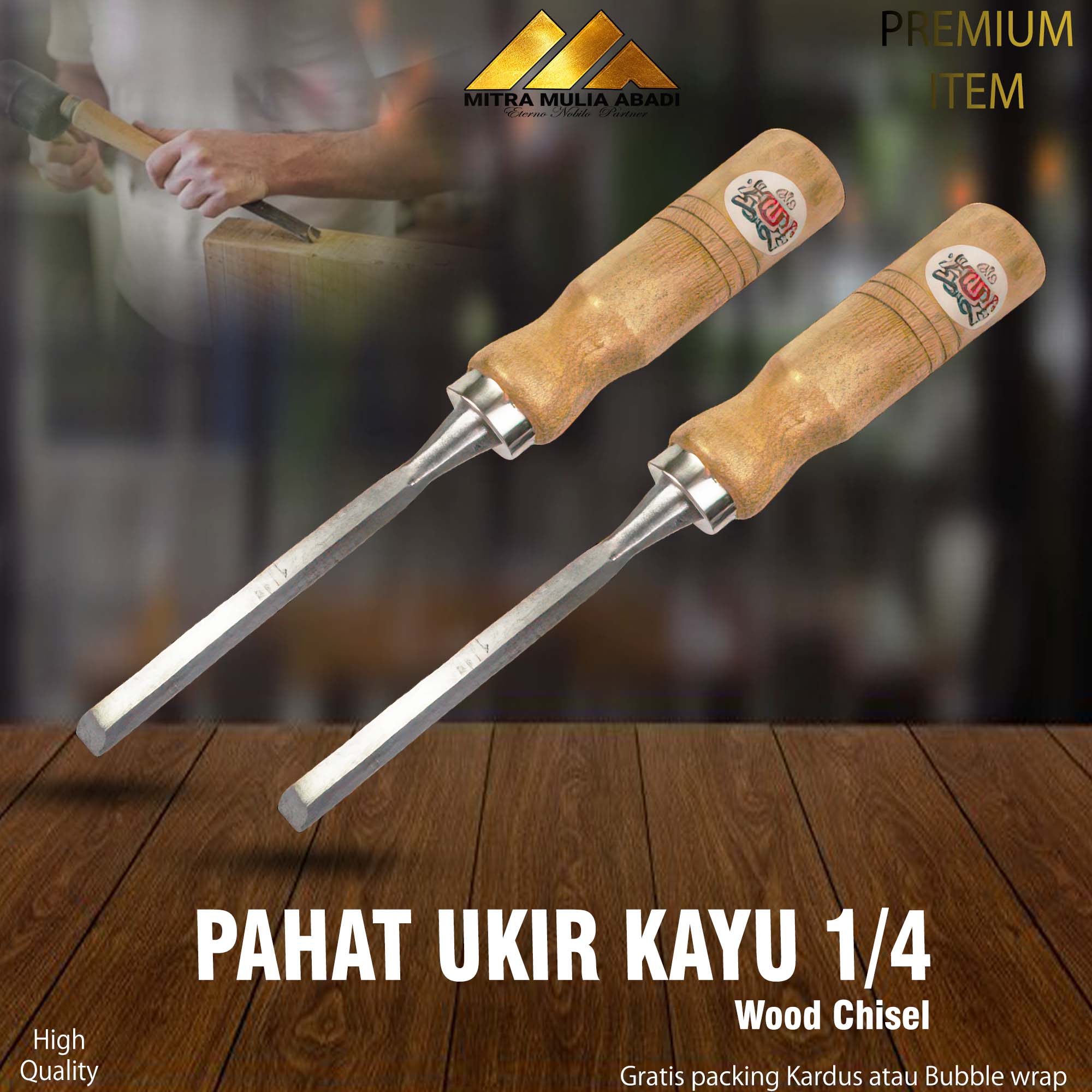 Alat Pahat Ukir 1/4" / Pahat Kayu 1/4 Inci | Lazada Indonesia