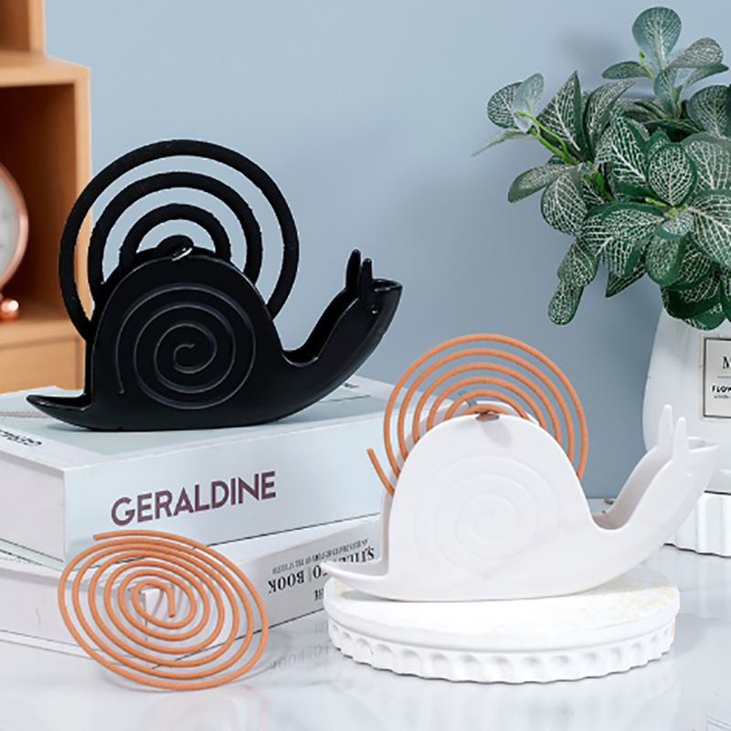 1PC Snails Mosquito Coil Holder With Tray Nordic Style Spiral Summer ...
