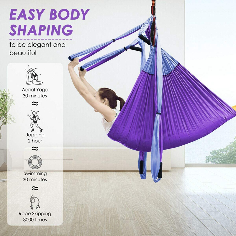 Aerial Yoga Swing Set Yoga Hammock Indoor Anti Gravity Hanging Yoga ...