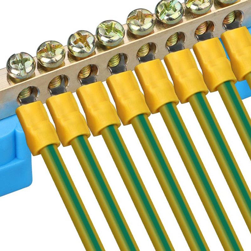 DIN Terminal Block High Bridge Type Ground Bar 6*9 4/6/8/10/12 Holes ...