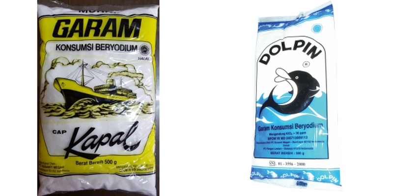 Garam Cap Kapal Garam Beryodium 500 gram Garam Dolphin 0.5 Kg | Lazada ...