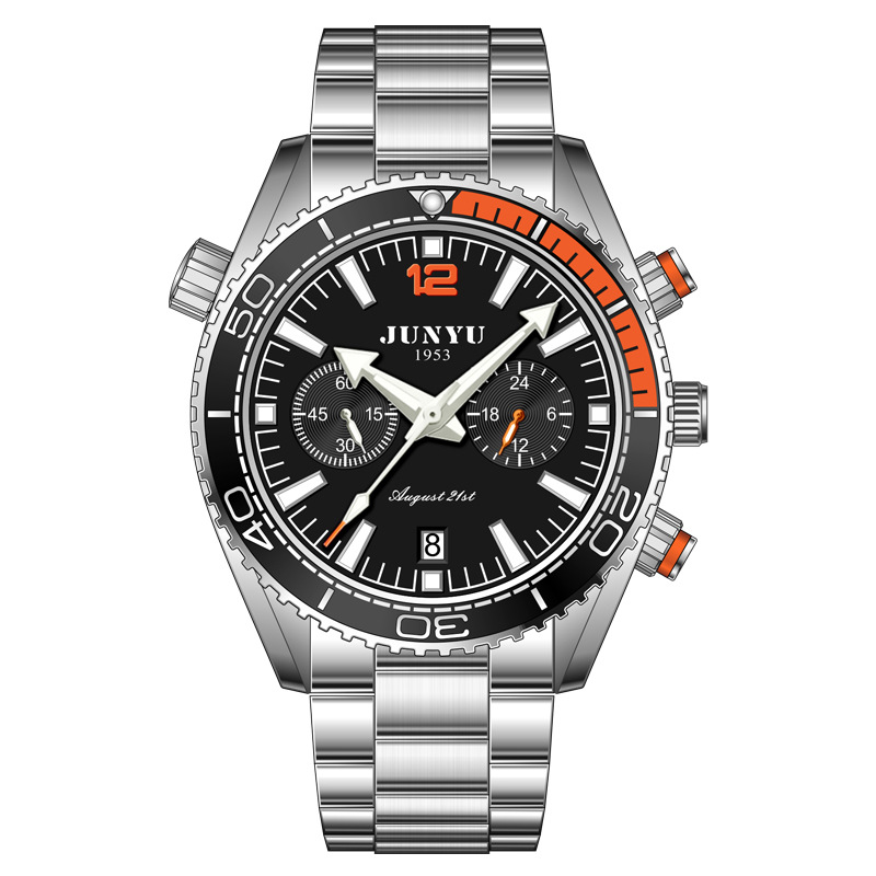 Junyu fully automatic movement watch men's waterproof watch ...