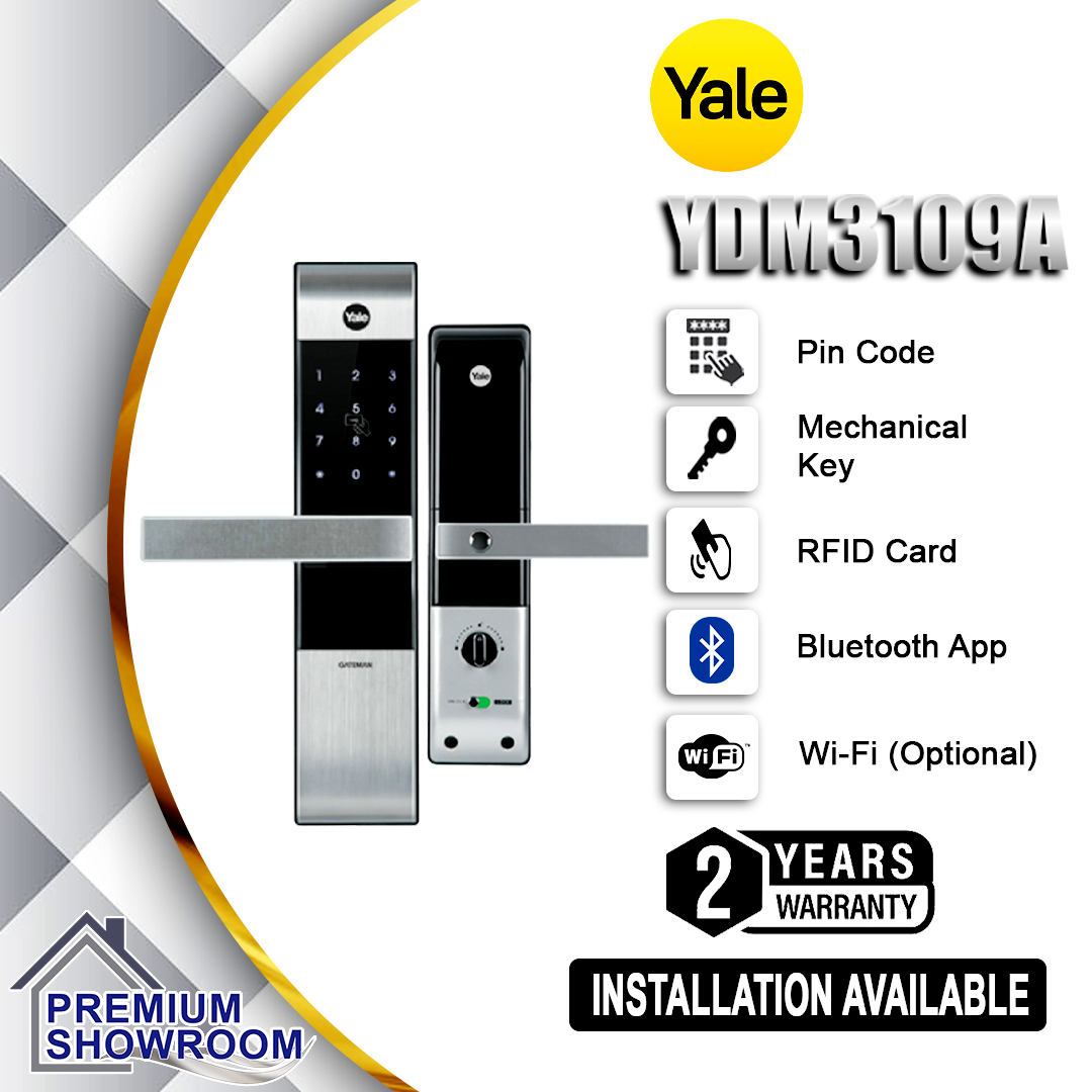 YALE YDM3109A Smart Door Lock | Lazada