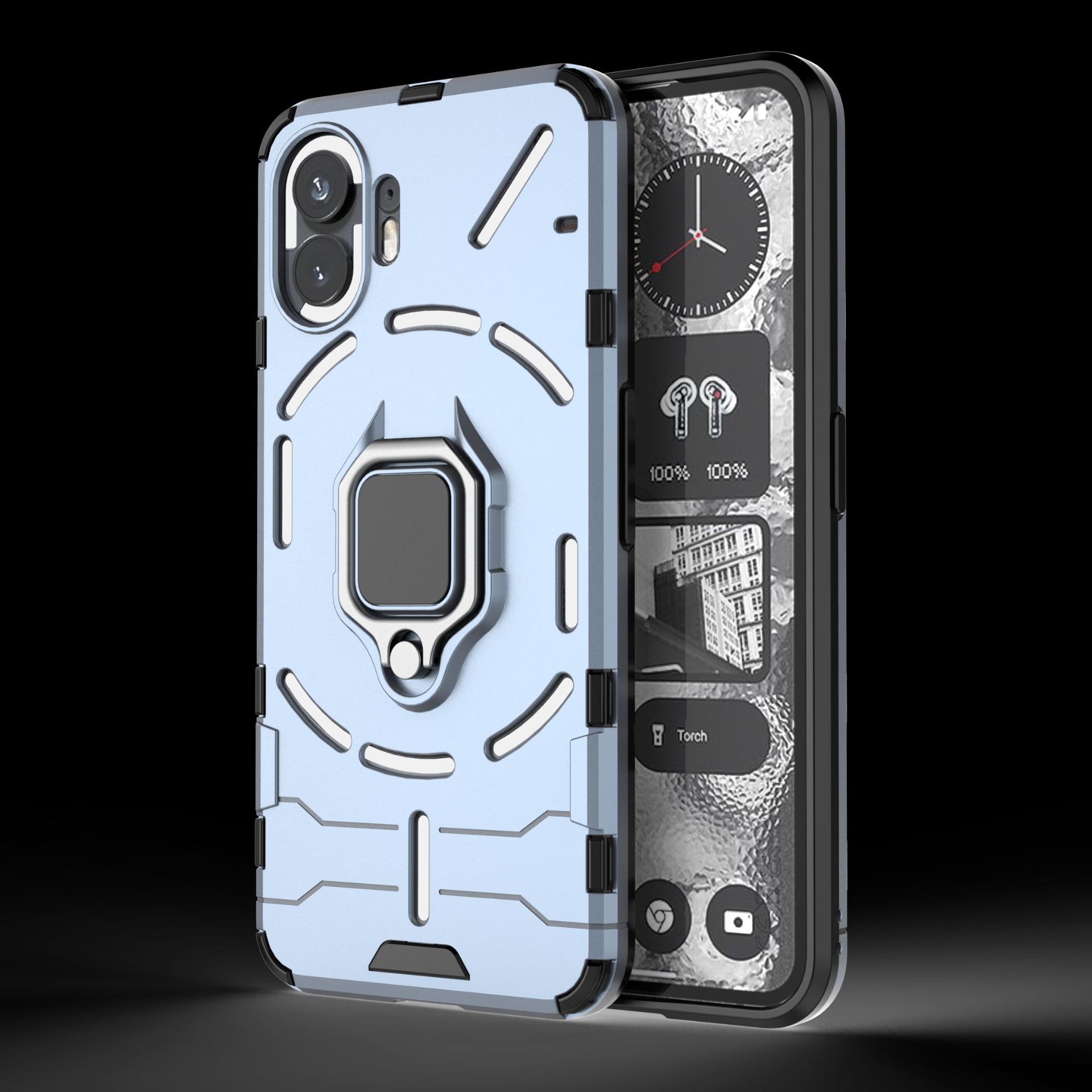 Nothing Phone 1 Shockproof Phone Case with Adjustable Cell Phone Ring ...