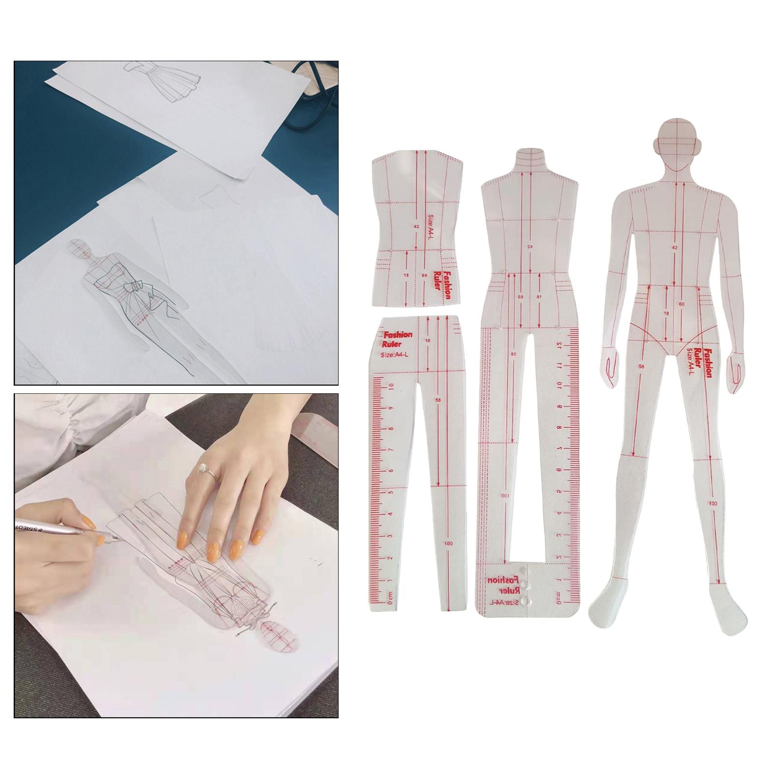 【OddityLink】Template Ruler Measuring Garment Design Fashion ...