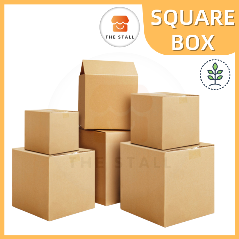 Single Layer Square Carton Box 5 size | Moving Box | Gift Box ...