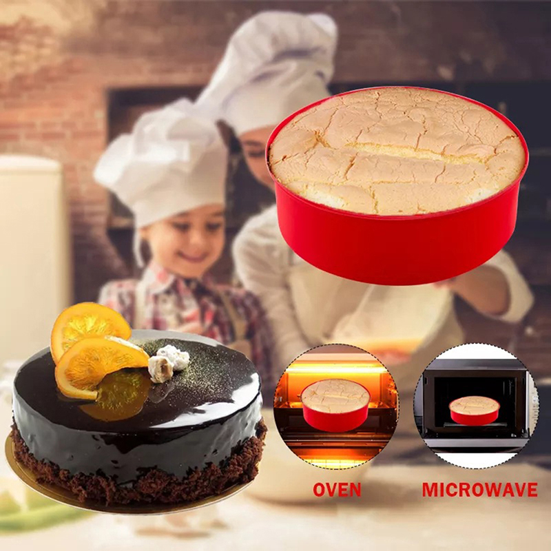 4 6 8 10 Inch Round Cake Mold Silicone Molds for Cakes Nonstick Cake ...