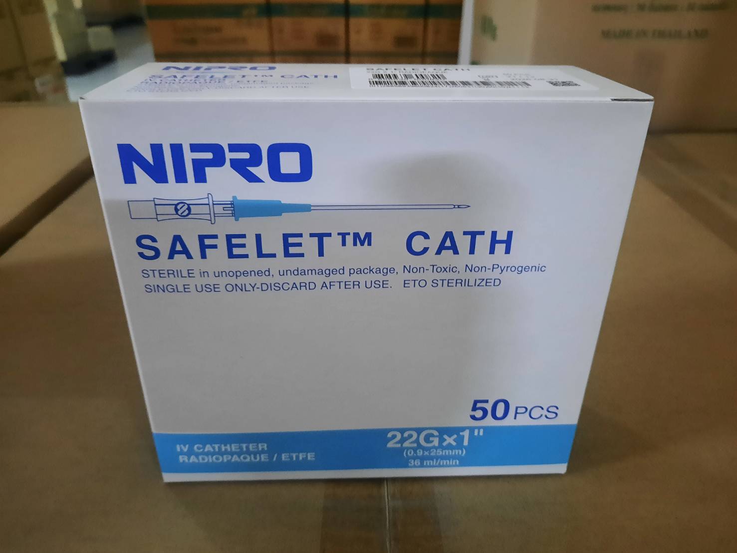 เข็มให้น้ำเกลือ IV.CATHETER (SAFELET CATH) กล่องละ 50 อัน - เมดิเทคโปร ...