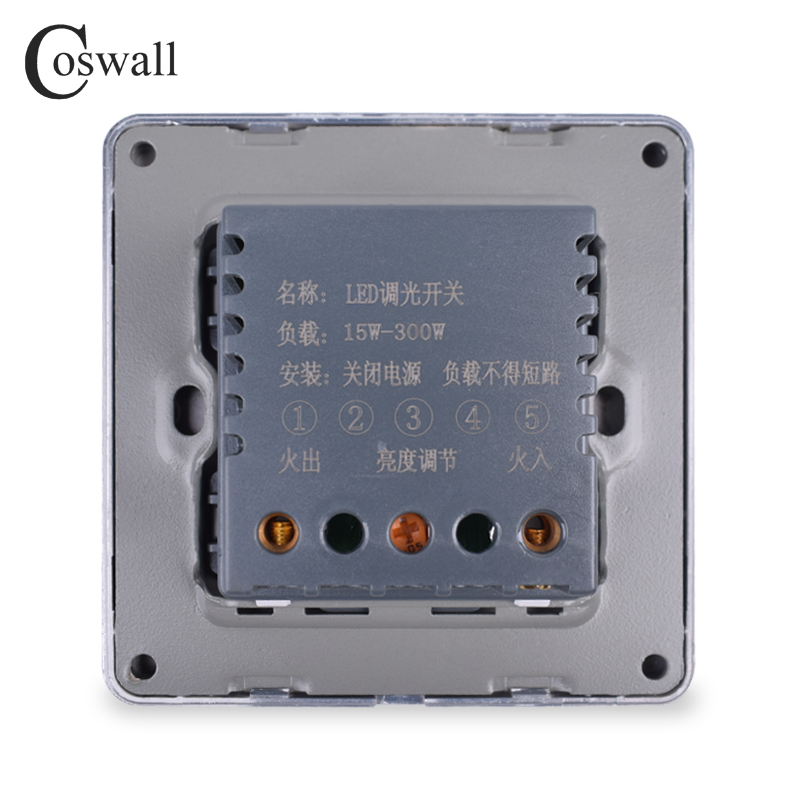 【TopazTrove】COSWALL Lamp Dimmer SCR Regulator Only For LED Light ...