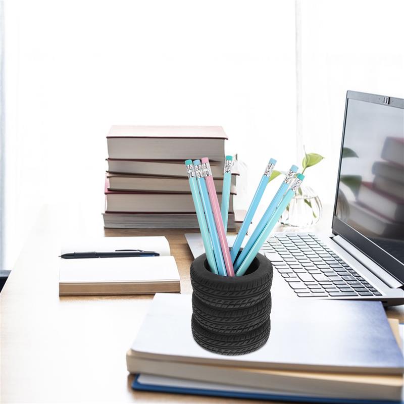 【GlowBound】Tire Shaped Car Tires Novelty Pencil Holder Car Tire ...
