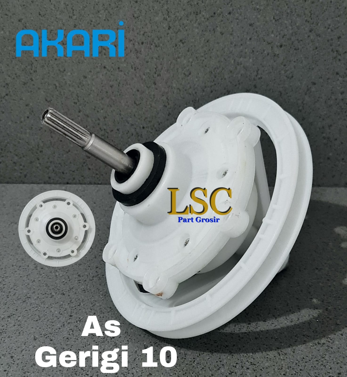 Gearbox Mesin Cuci Akari As Gigi 10 2 Tabung Gear Box Akari Girbok As ...