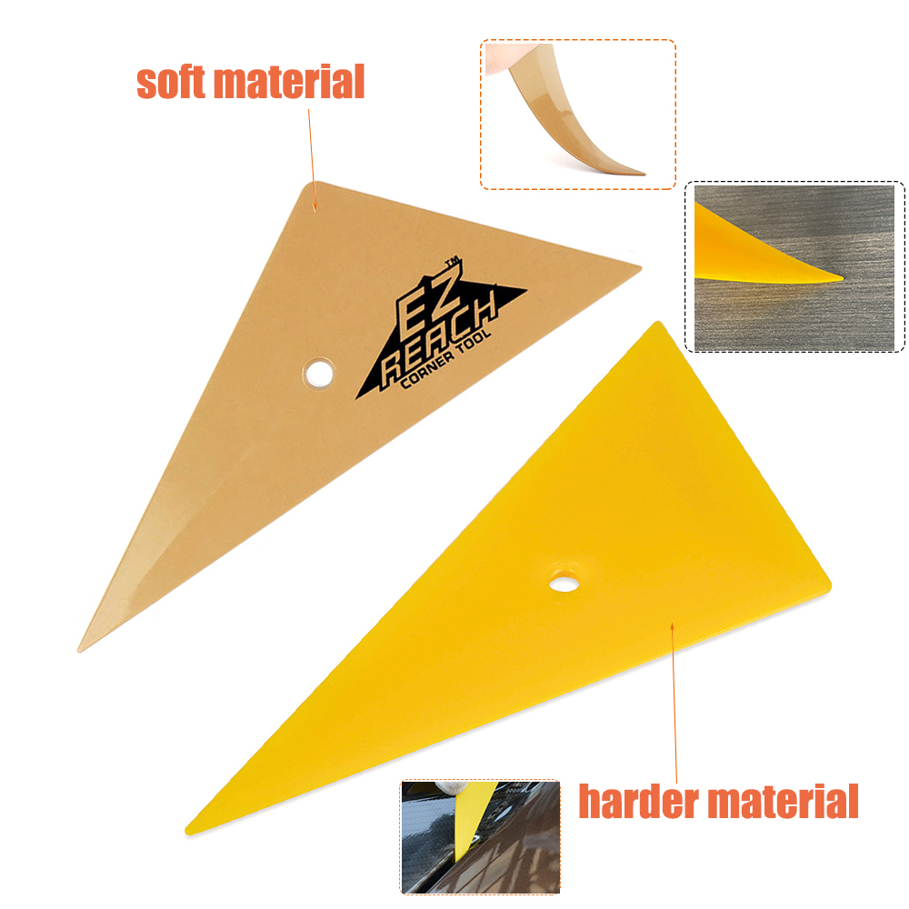 【Folio & Light】Tofar 5pcs Soft Triangle Go Corner Squeegee Vinyl Car ...