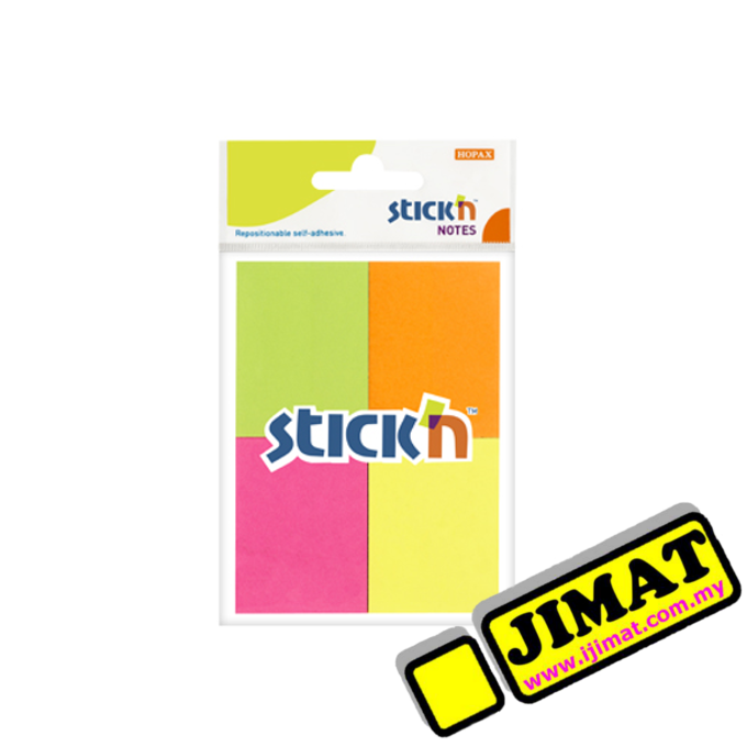 HOPAX 21091 Sticky Note / Memo Pad / Stick'N Notes (1.5x2) Neon / Cyber ...