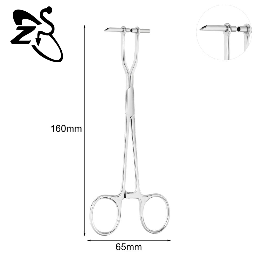 1PC Stainless Steel Body Piercing Tool Tweezer Needle Tube Clamp Ball ...