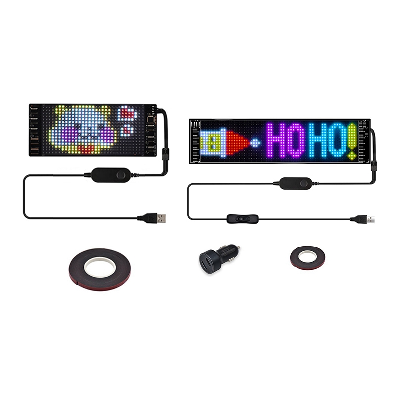 LED Pixel Panel,USB 5V Flexible LED Module RGB Scrolling Text Animation ...