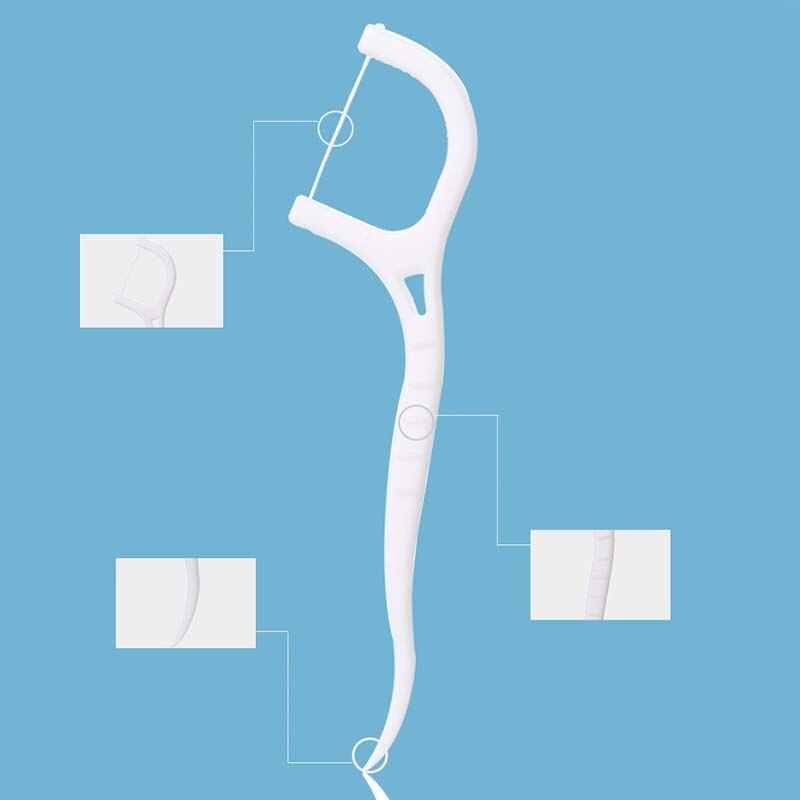 100Pcs Dental Floss Flosser Picks Toothpicks Teeth Stick Tooth Cleaning ...