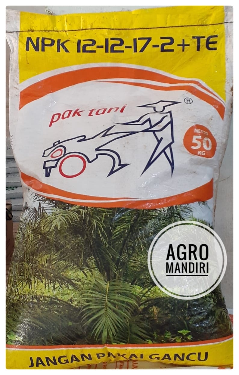 Pupuk NPK Sawit 12 12 17 2 + TE 50 Kg Cap Pak Tani | Lazada Indonesia