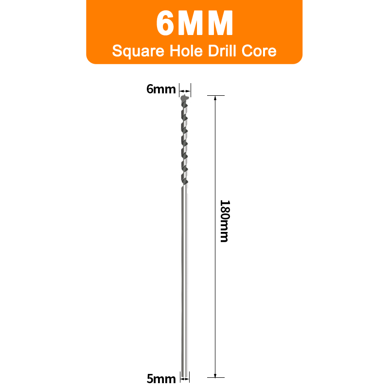 Square Hole Drill Bits Set HSS Twist Drill Core 6-16mm Woodworking ...
