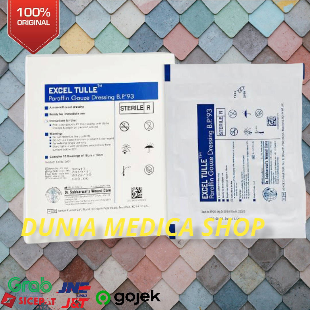 Pembalut kasa excel tulle paraffin gauze dressing | Lazada Indonesia