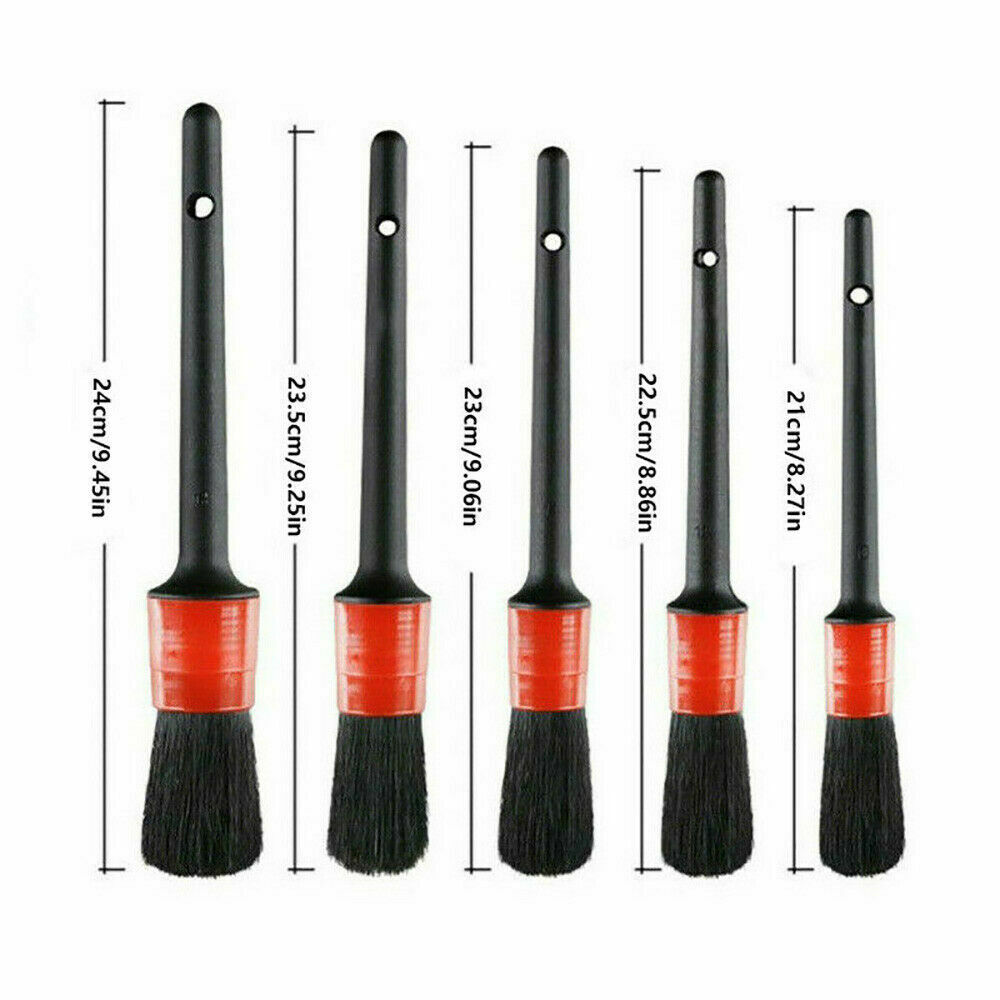 in stock】5 pcs รถ Detailing Brush Set แปรงทำความสะอาดอัตโนมัติสำหรับทำ ...