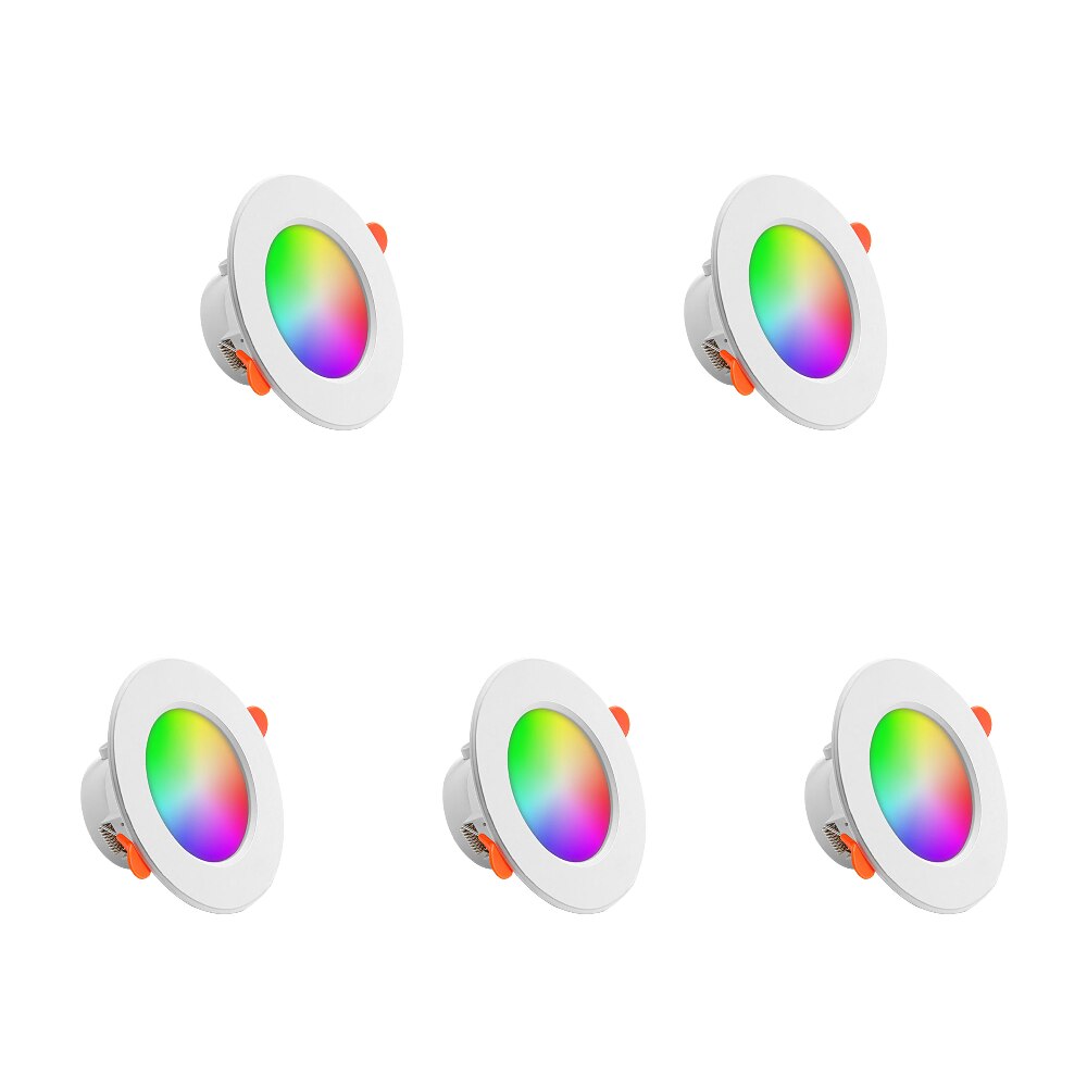 Tuya RGB LED Downlight RGB+CW+CCT Dimmable Spotlight 10W Bluetooth ...