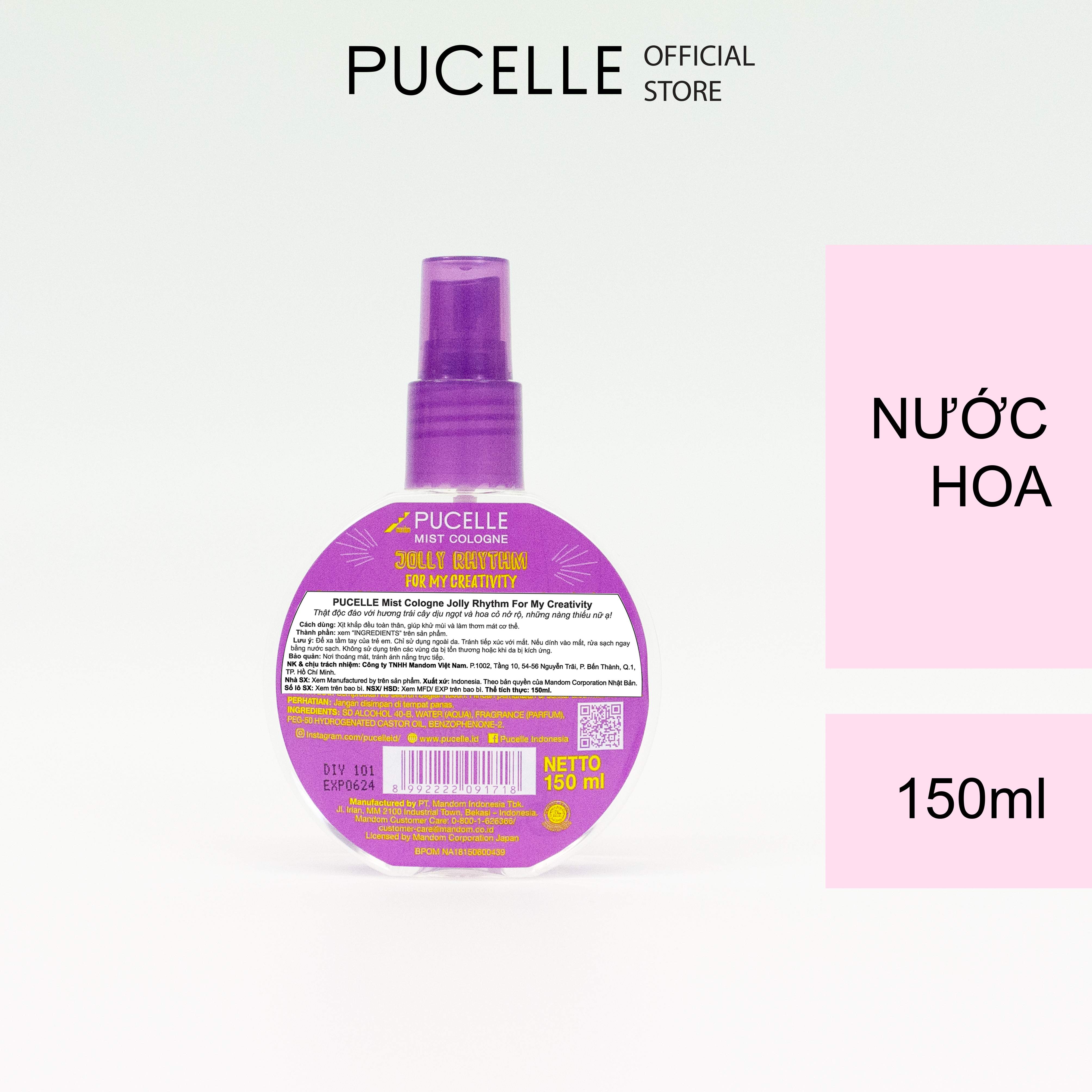 Nước hoa PUCELLE MIST COLOGNE JOLLY RHYTHM FOR MY CREATIVITY 150ml ...