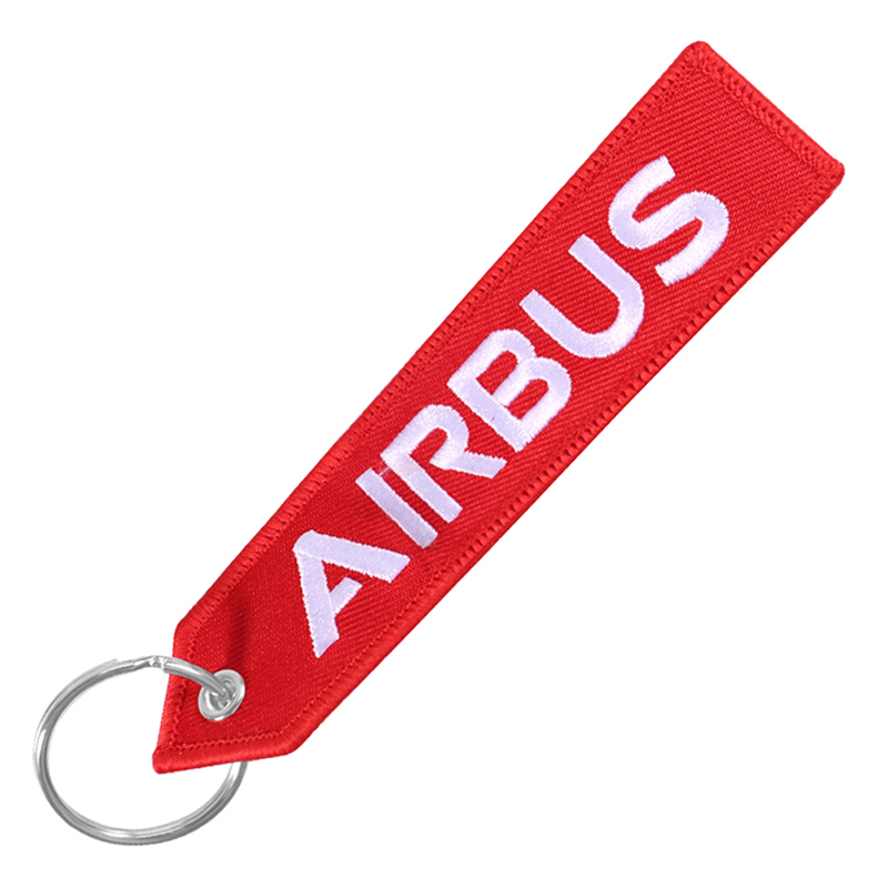 1Pc Airbus Keychain Phone Straps Embroidery A320 Aviation Key Ring ...