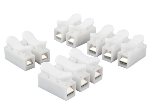 Quick Connector 2 Wire Spring Terminal Sambungan Kabel Listrik 2P ...