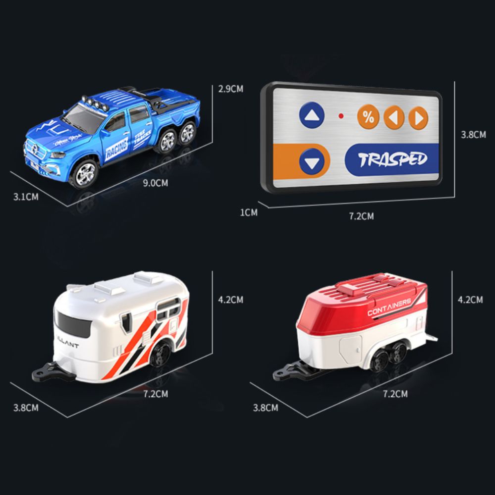 Vehicle Model 5-Channel Mini Racing Car Adjustable Speed with Trunk RC ...