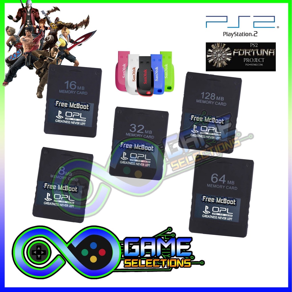 MCBOOT/FORTUNA/FUNTUNA with Games Plug and play Kit for Playstation 2 ...