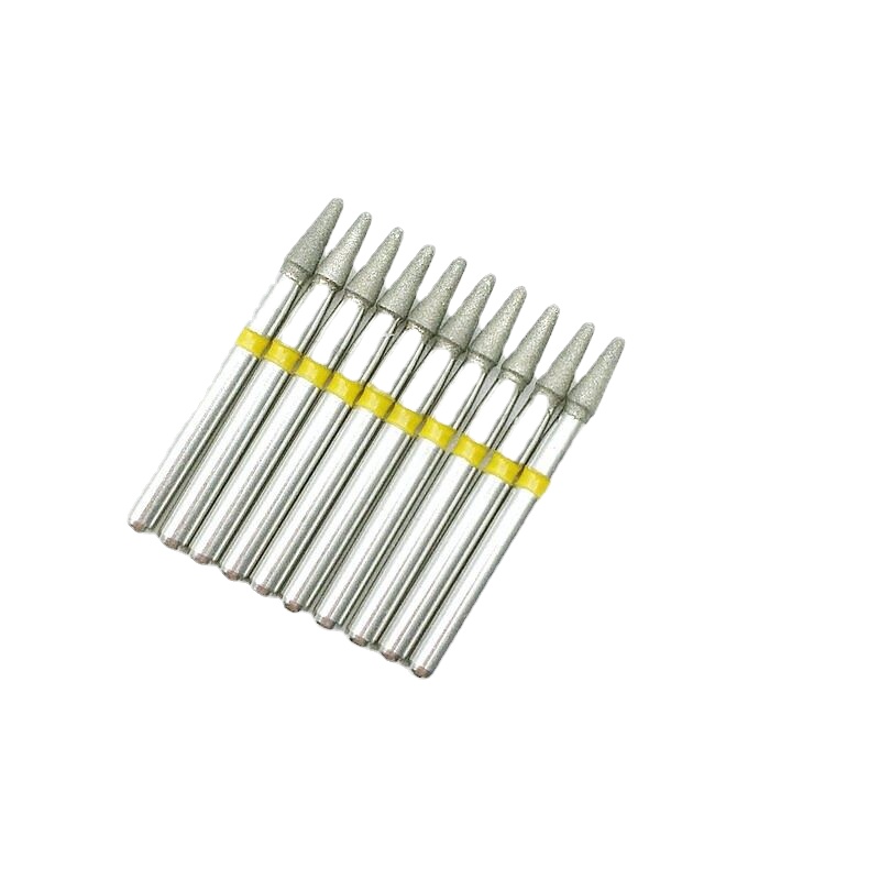 CR-12EF 10Pcs/Pack Dental Diamond Burs Extra Fine FG 1.6mm High Speed Drills for Polishing ...