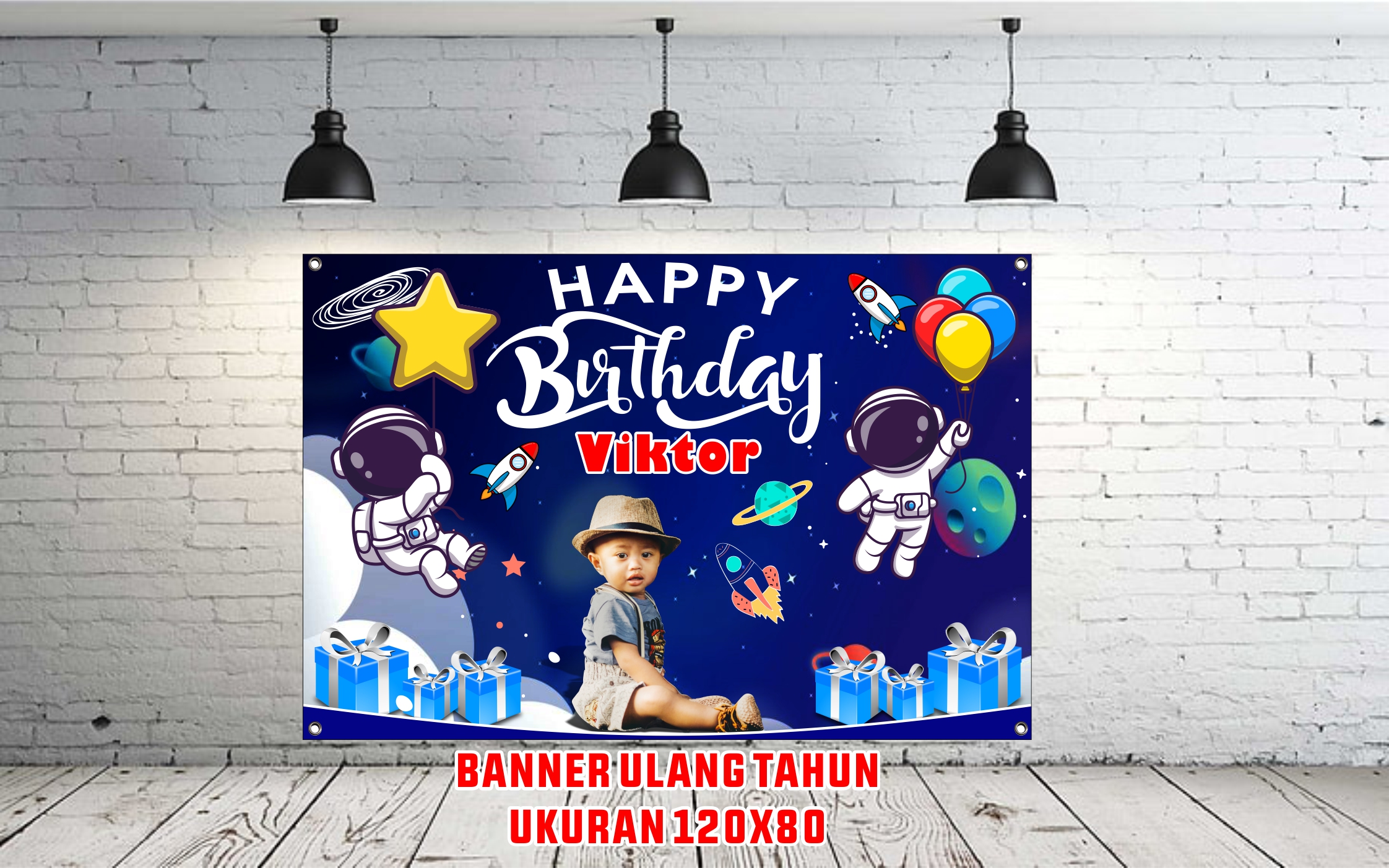 Banner Spanduk Backdrop Ulang Tahun Anak Custom 120x80cm, Banner ...