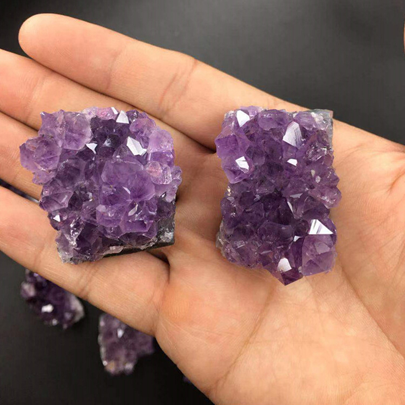 Natural Amethyst Cluster Quartz Crystal Mineral Specimen Healing Stone ...