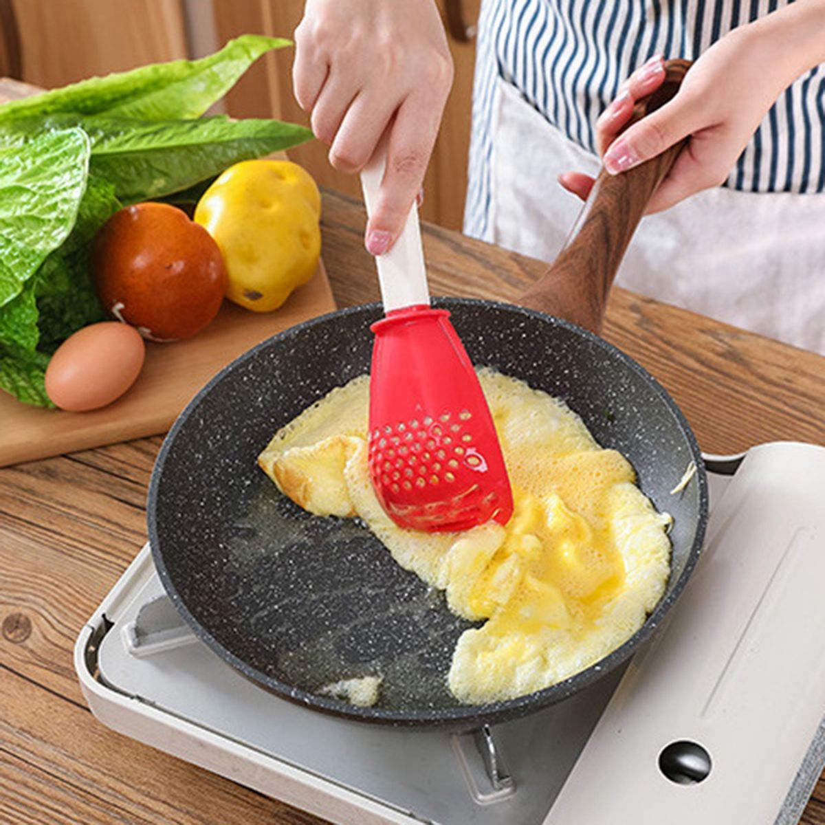 YE1997U กดบดแขวน Chopper Squeezer Mincer เครื่องบดกระเทียมช้อนทำอาหาร ...