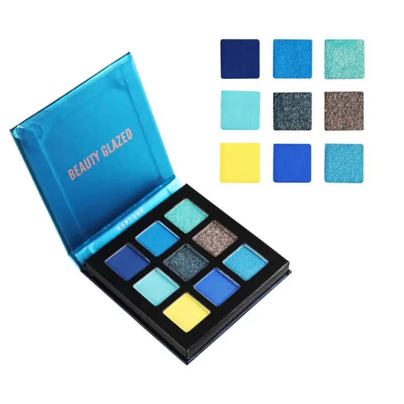 NEW Beauty Glazed Makeup Eyeshadow Pallete Shimmer Pigmented Glitter Eye shadow Pressed Palette ...