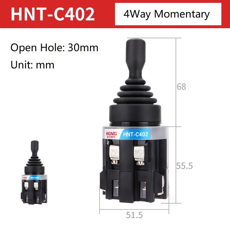 Yours switches 30mm Master Monolever Toggle Joystick Rocker Cross ...