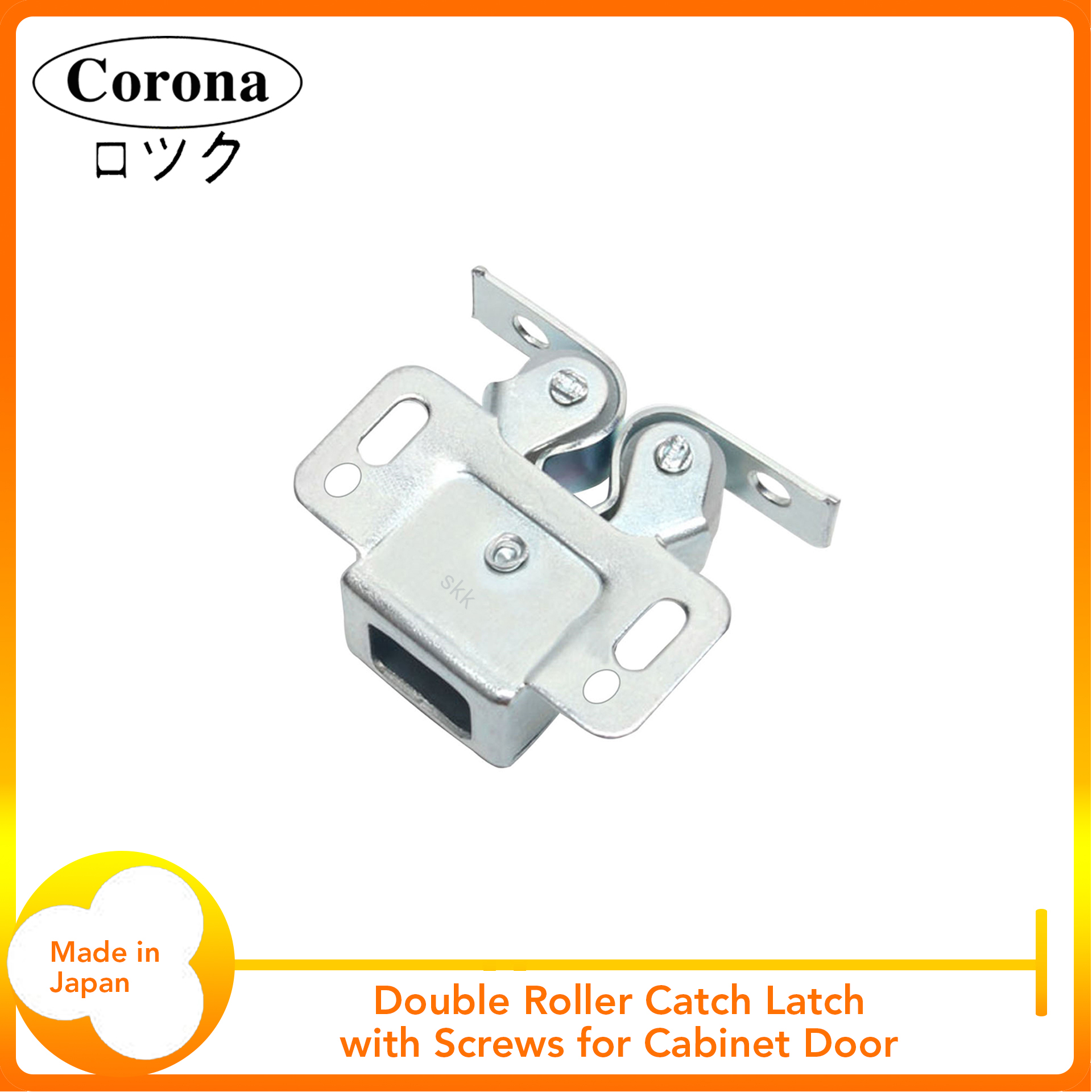 Double Roller Catch Latch with Screws for Cabinet Door | Lazada PH