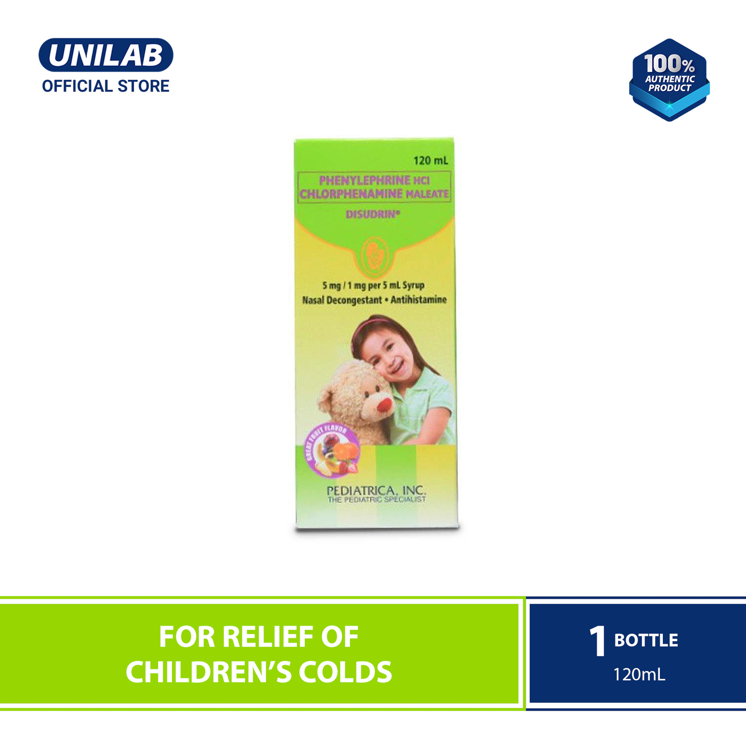 Disudrin 120mL Syrup For the relief of Children's colds | Lazada PH